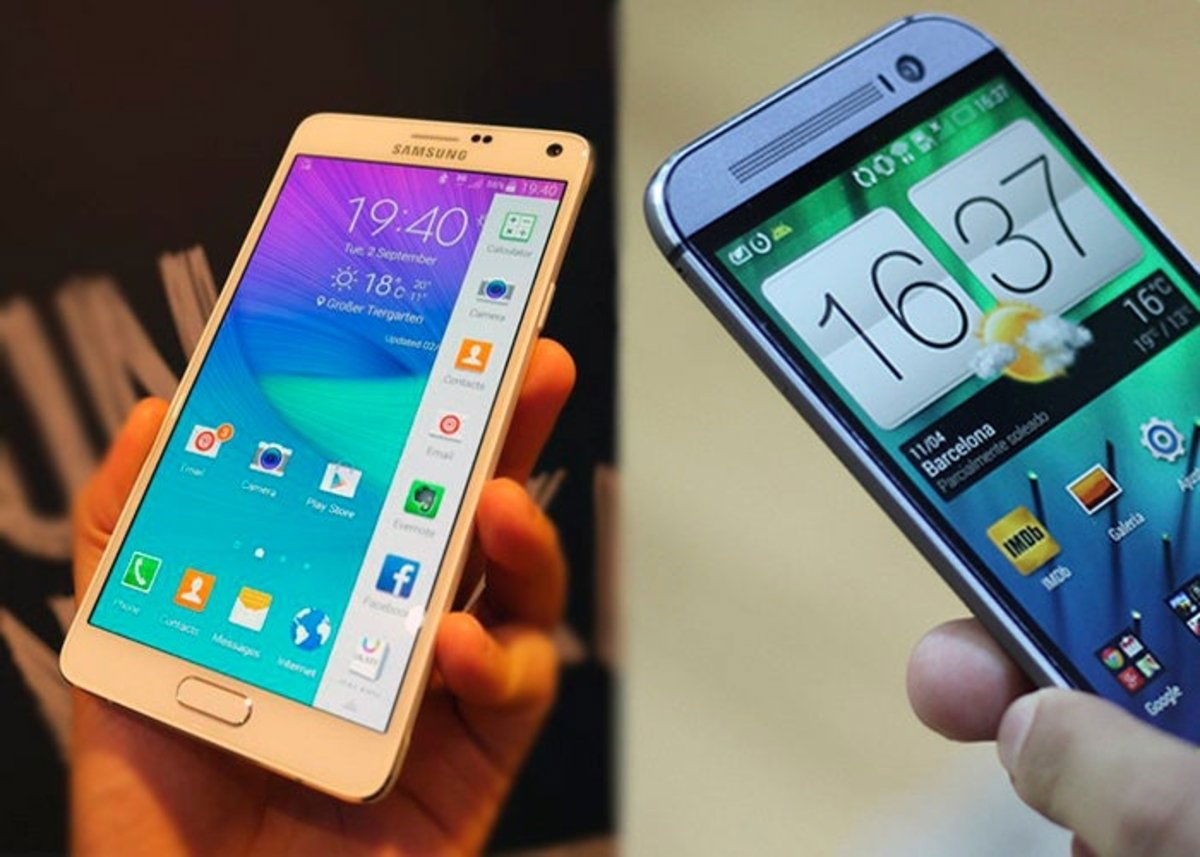 Samsung Galaxy Note 4 vs HTC One (M8), comparación velocidad