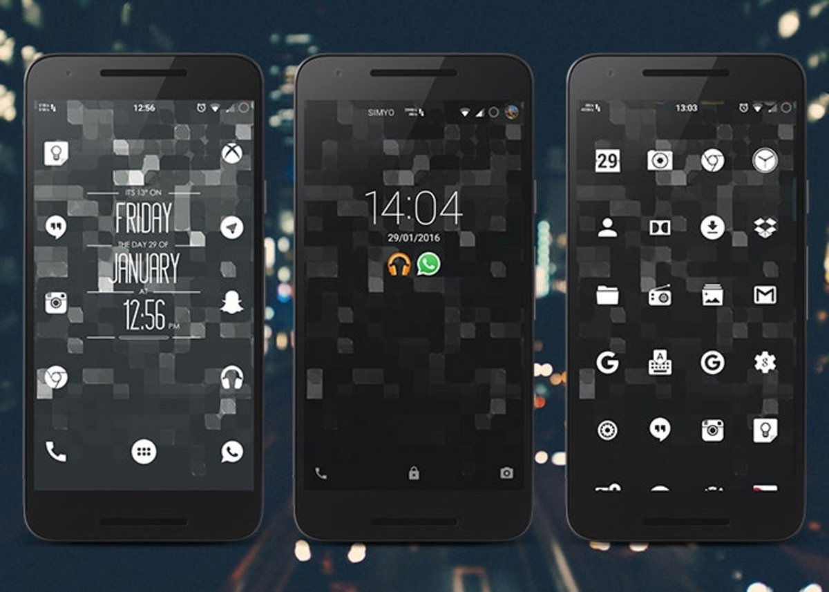 Personaliza tu Android con un estilo blanco y negro minimalista