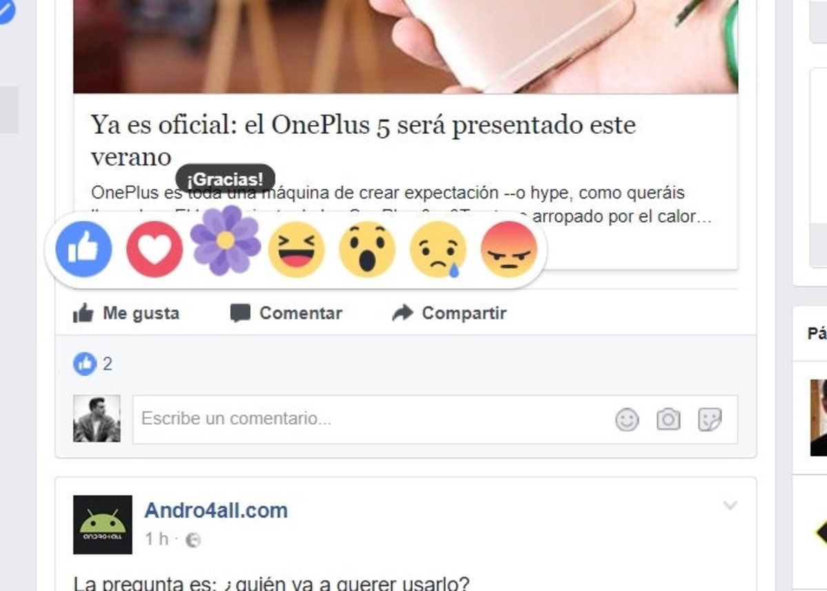 ¿Qué significa la reacción de la flor que ha aparecido en Facebook?
