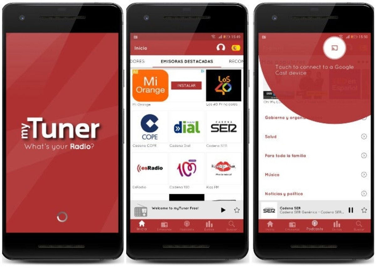 Ten toda la radio, la mejor música y podcasts en tu móvil gracias a myTuner
