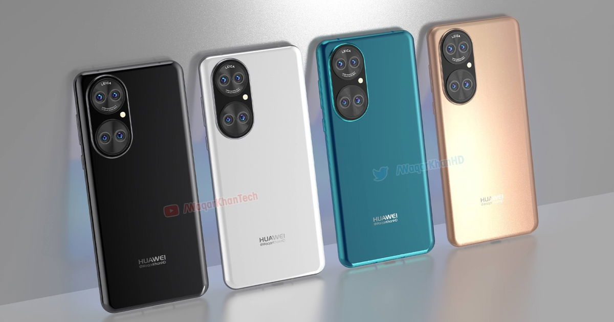 El diseño del Huawei P50 al completo en la filtración más detallada ...