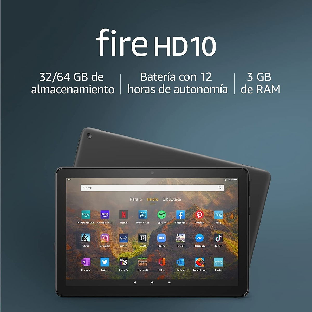 Amazon Fire HD 10: presentación, ficha técnica, características y precios