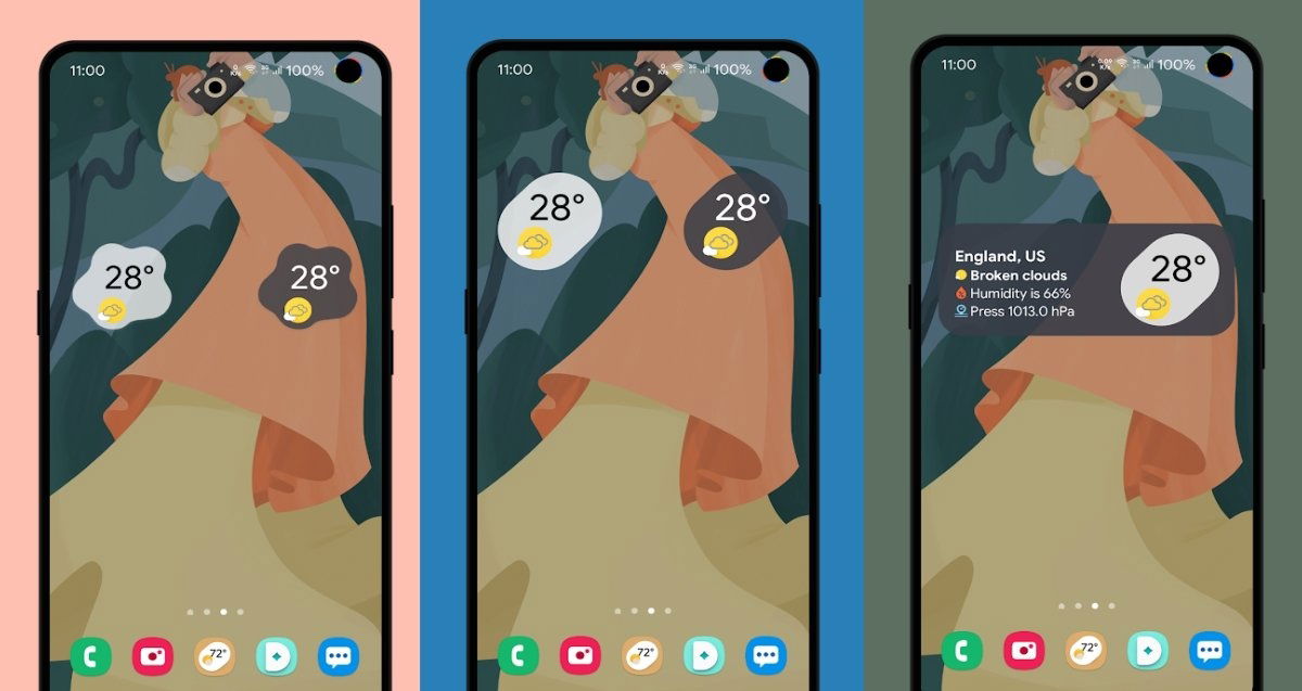 Esta aplicación gratuita trae los widgets del tiempo de Android 12 a tu ...