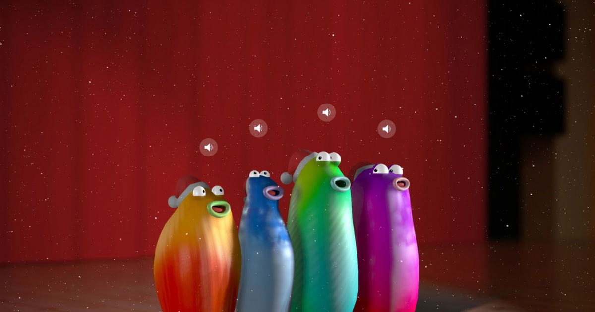 Felicita la Navidad de una forma divertidísima gracias a Google y sus blobs