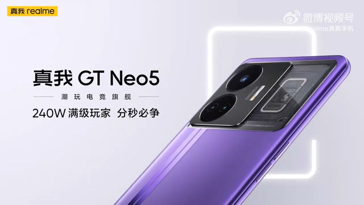 Nuevo realme GT Neo 5: este es su (llamativo) diseño y sus ...