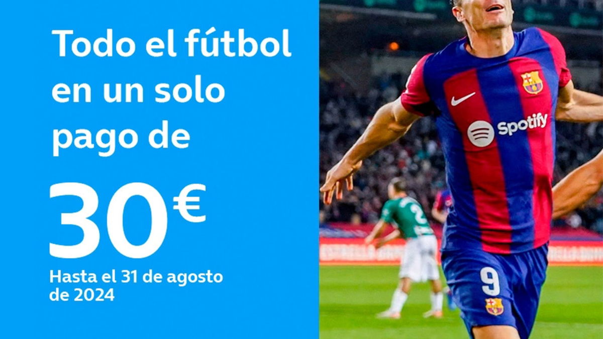 Todo el fútbol hasta septiembre por un pago único de 30 euros: así es la última oferta de Movistar