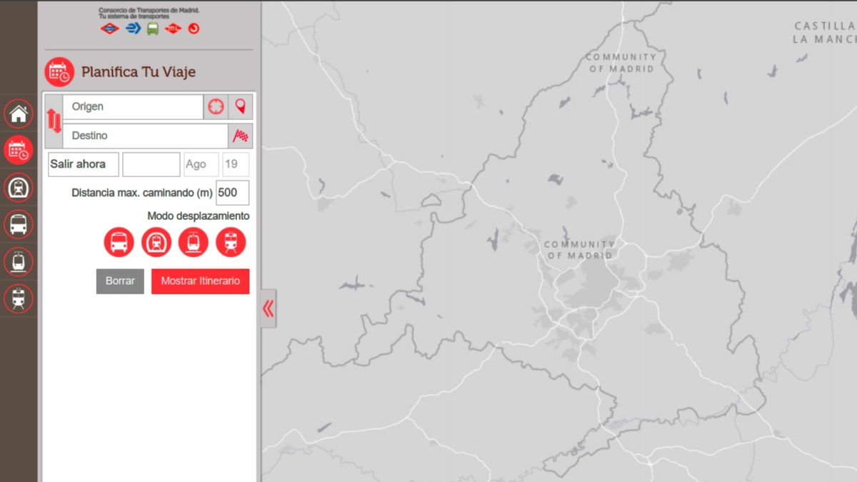 Muévete por Madrid: así es el Google Maps de la Comunidad de Madrid con ...