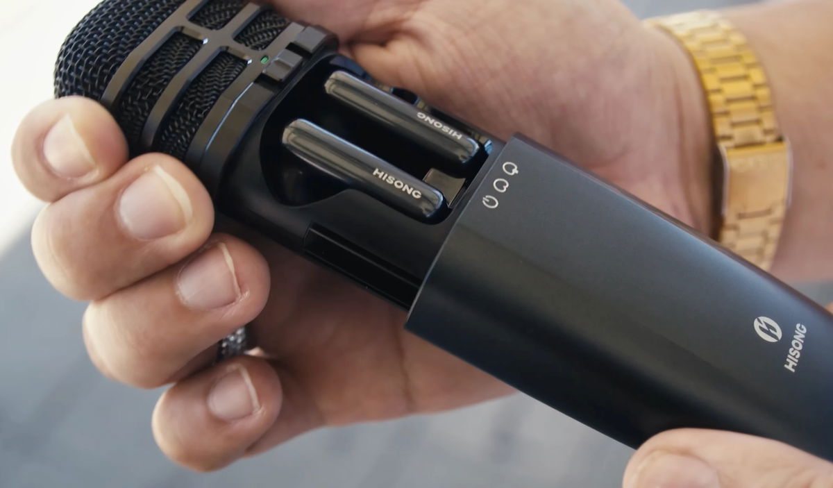 Así es el Hisong AirStudio S1, un micrófono con auriculares integrados ...